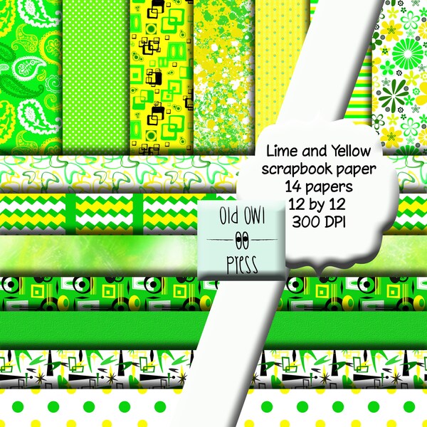 Lime Green Art - Etsy