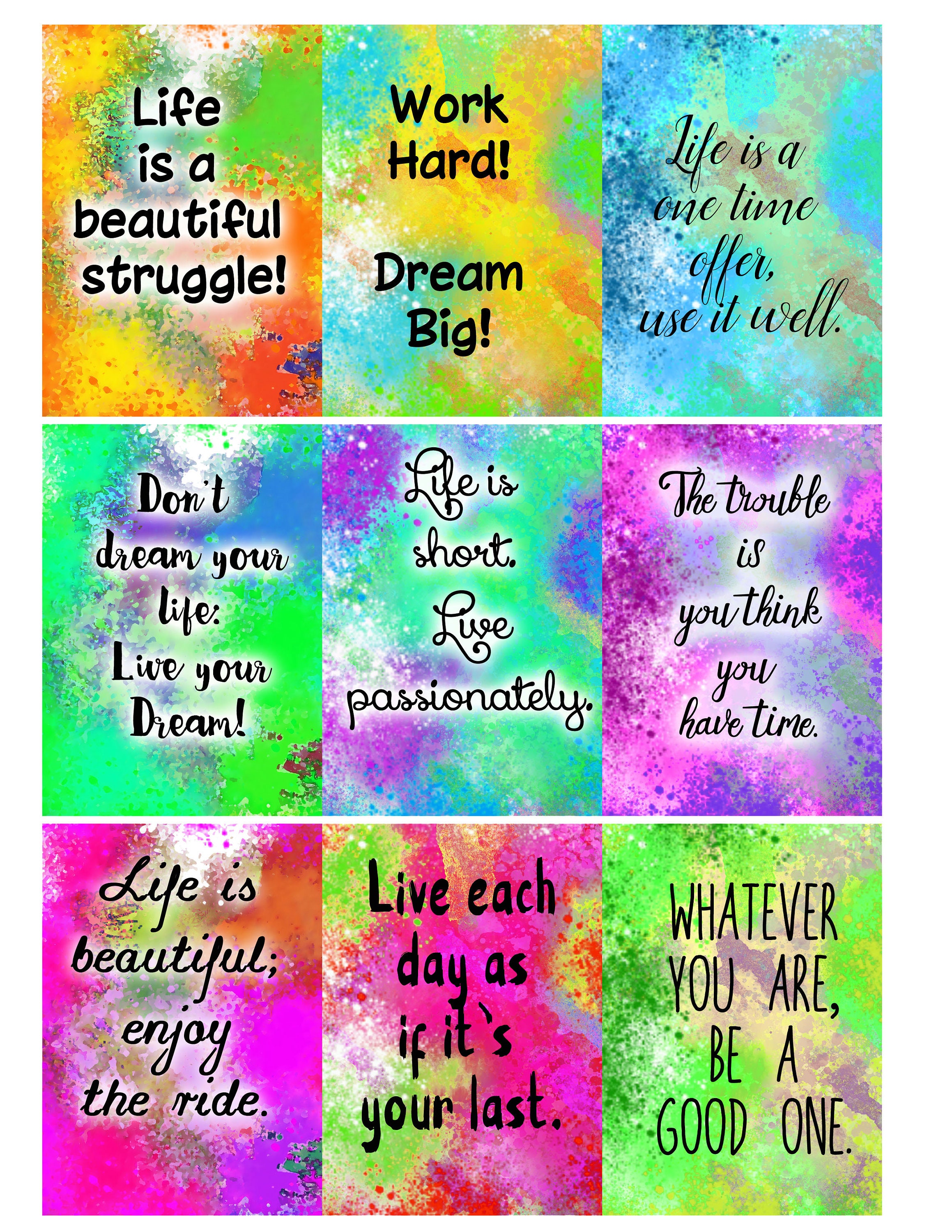 Mental Health Affirmation Cards, Motivational Affirmation Cards ...