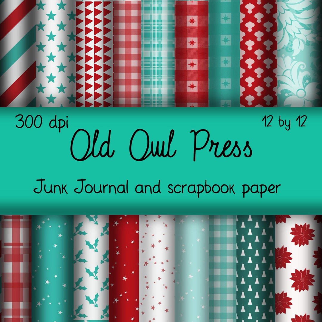 Christmas Instant Download, Paper Pack, Free Commercial Use, Christmas ...