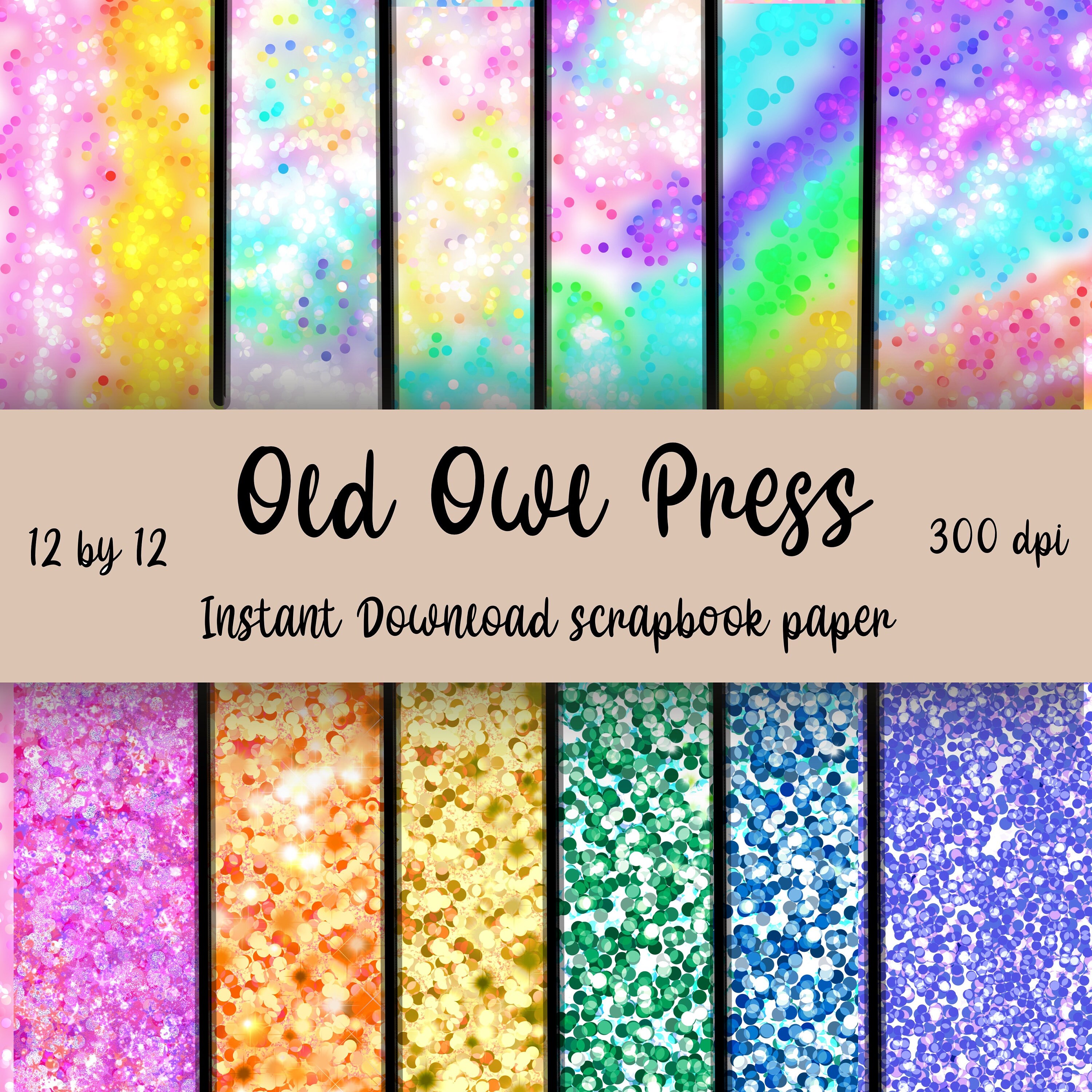 Scrapbooking Paper Designs Rainbow