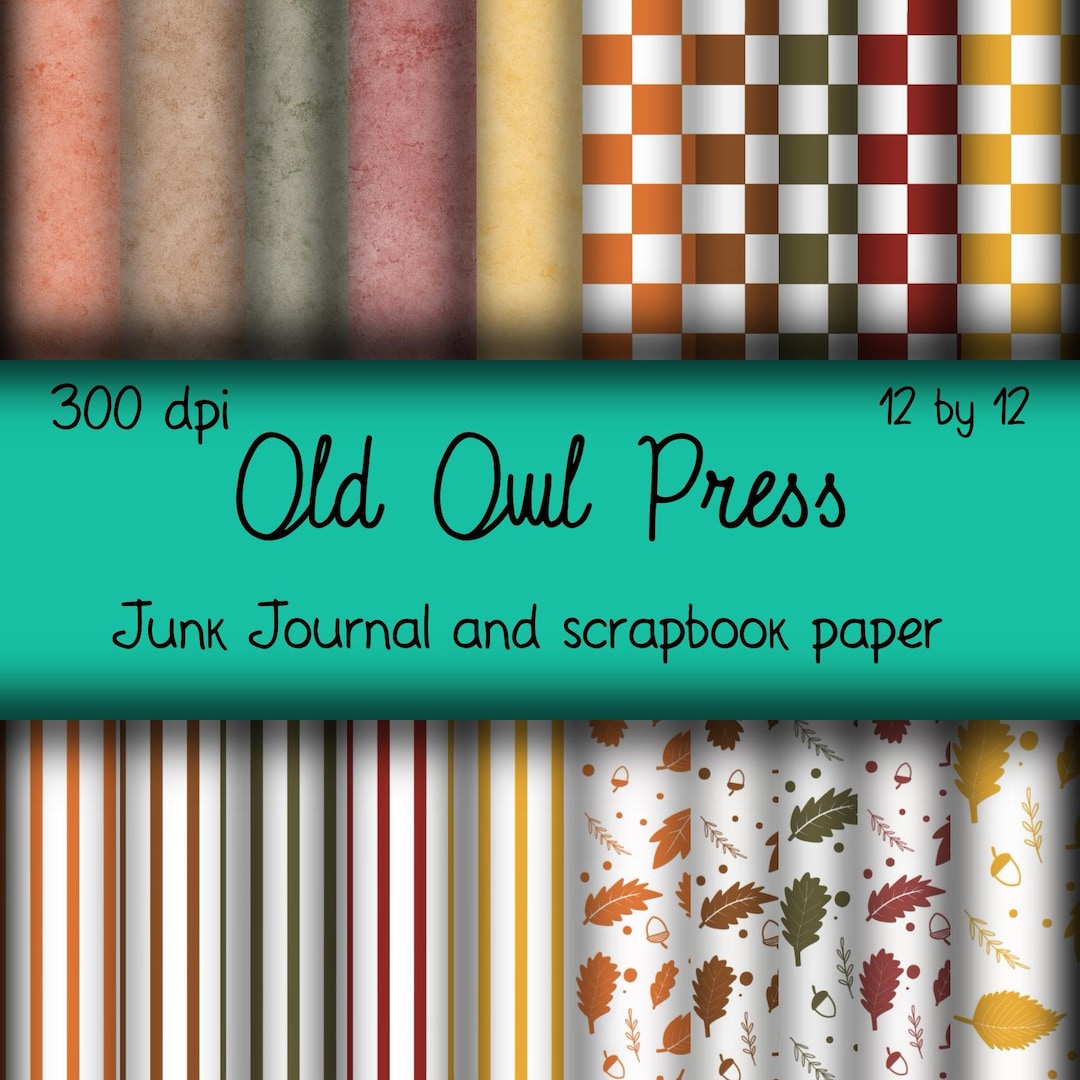 Fall Scrapbook Paper, Autumn Paper, Instant Download, Commercial Free ...