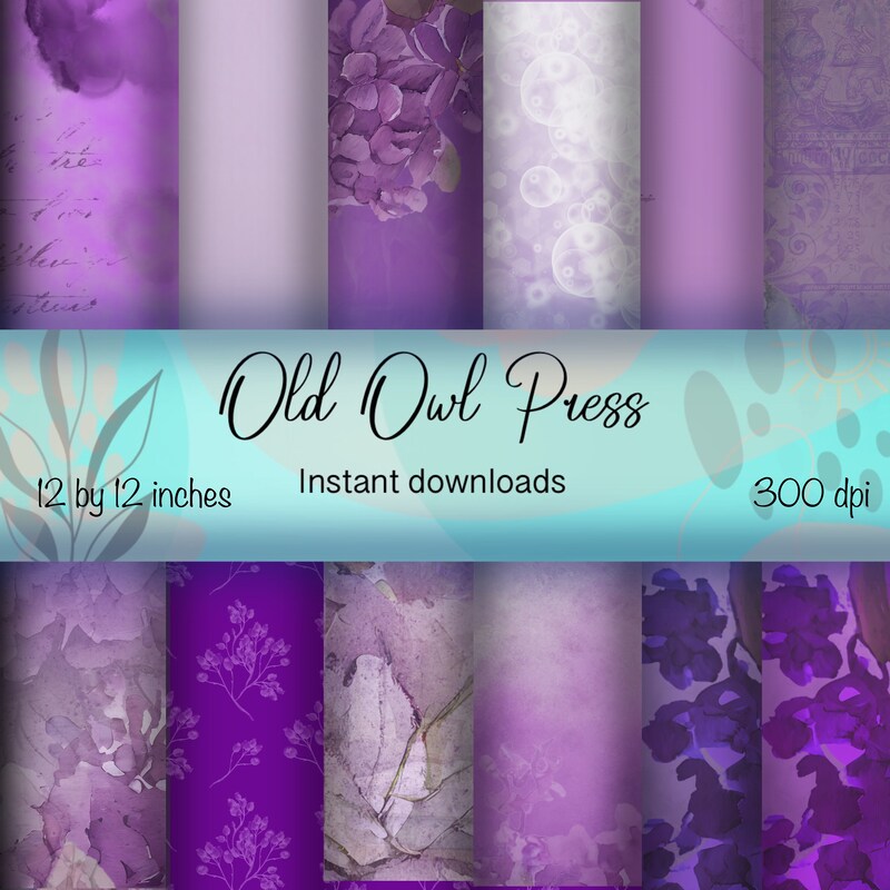 Purple Scrapbook - Etsy