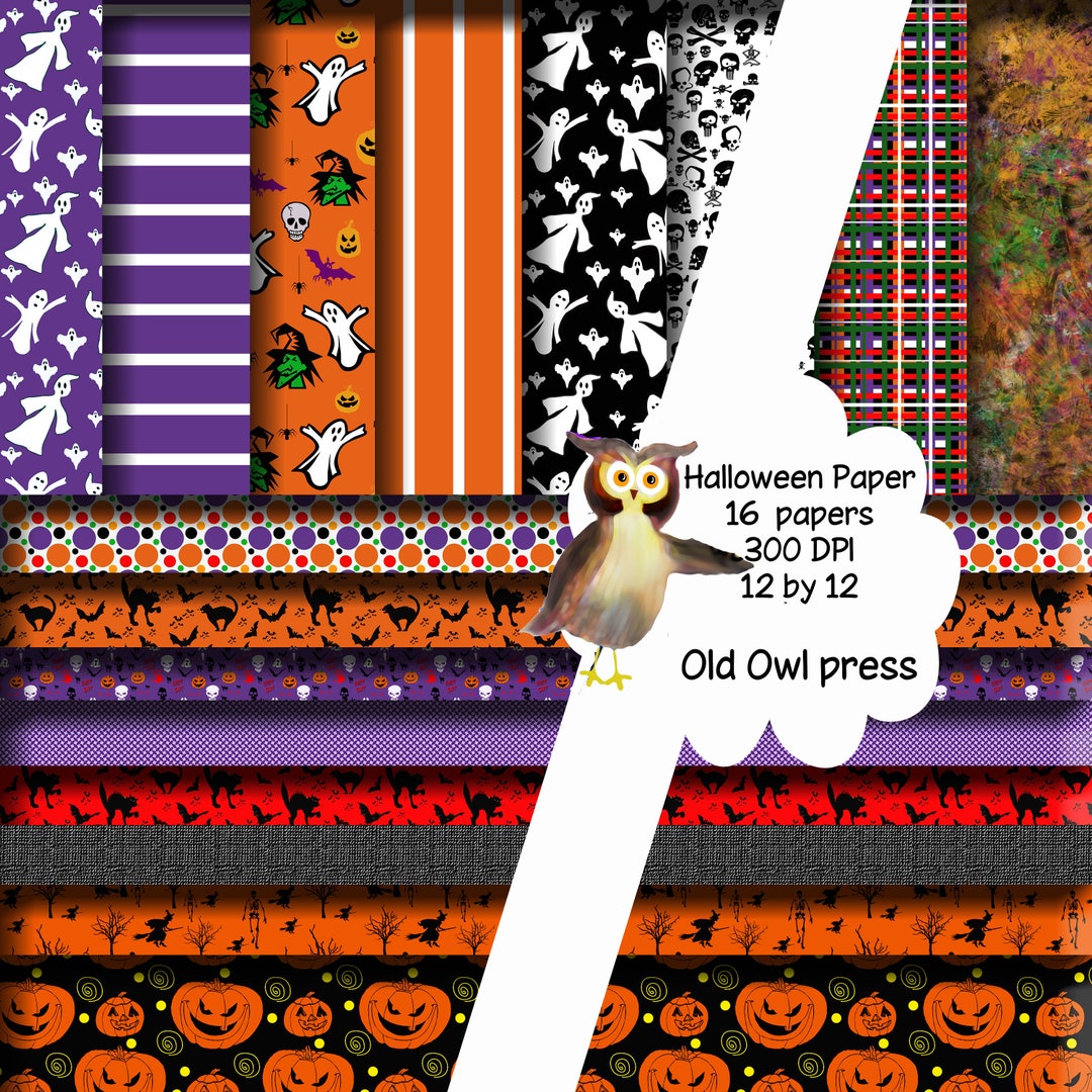 Halloween Paper, Digital Paper, Free Commercial Use, Digital Download ...