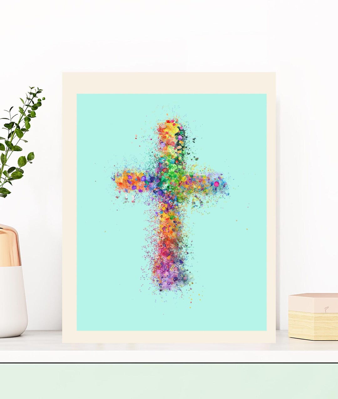 Christian Cross Art, Mindfulness Art, Art for Teen, Self Esteem Art ...