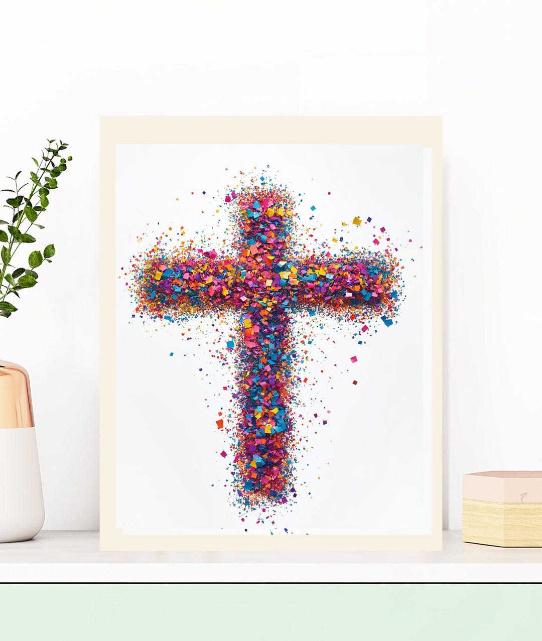 Christian Cross Art, Mindfulness Art, Art for Teen, Self Esteem Art ...