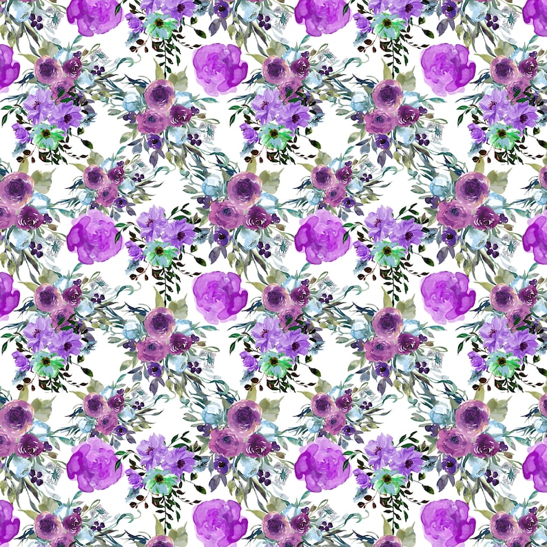 Purple flower paper floral scrapbooking free commercial use | Etsy