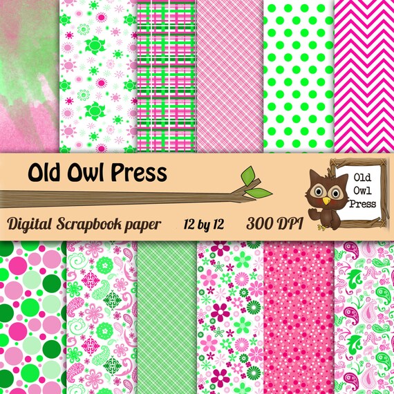 Digital Papers digital download pink paper Digital | Etsy