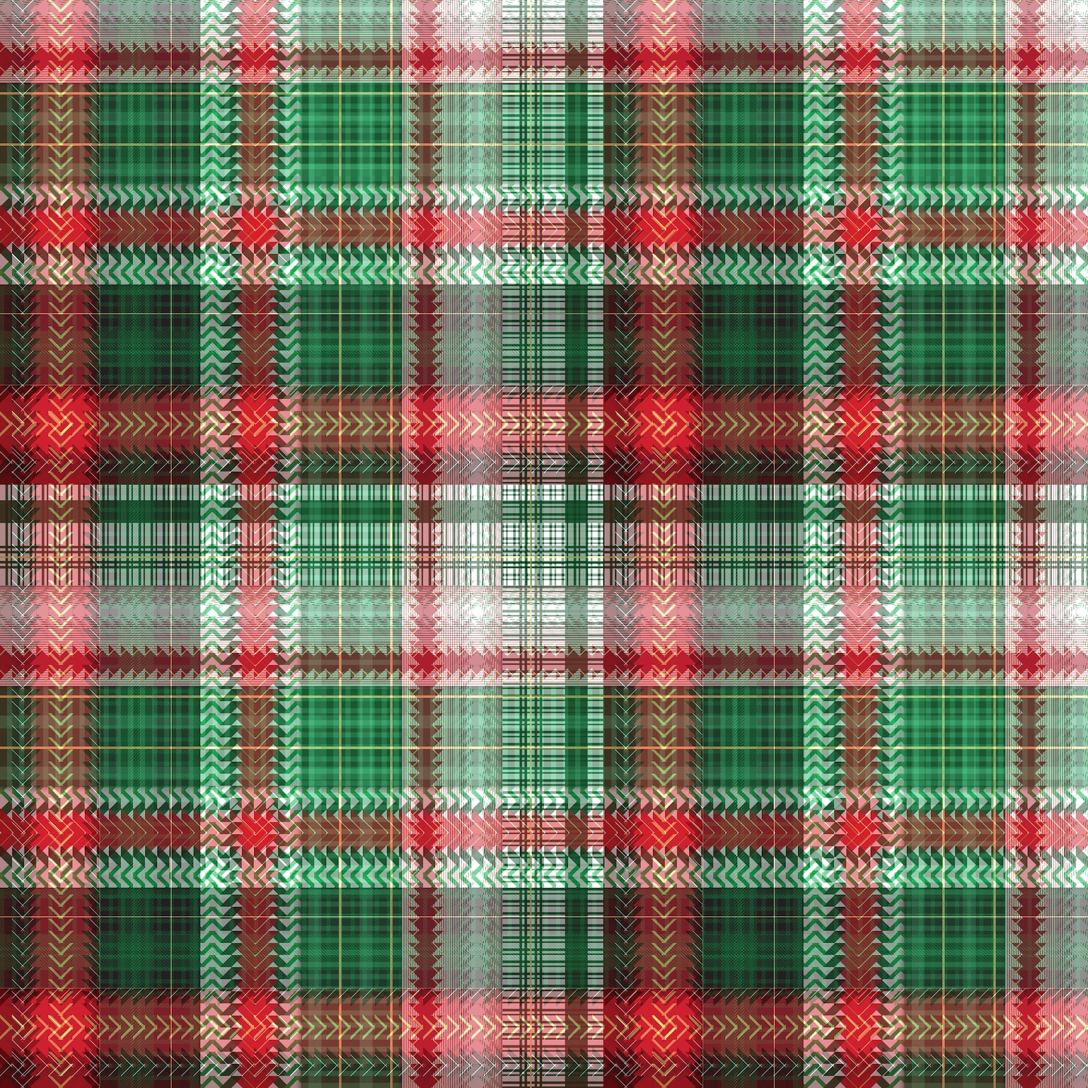 Green Plaid Christmas Scrapbook Paper Red and Green Plaid - Etsy