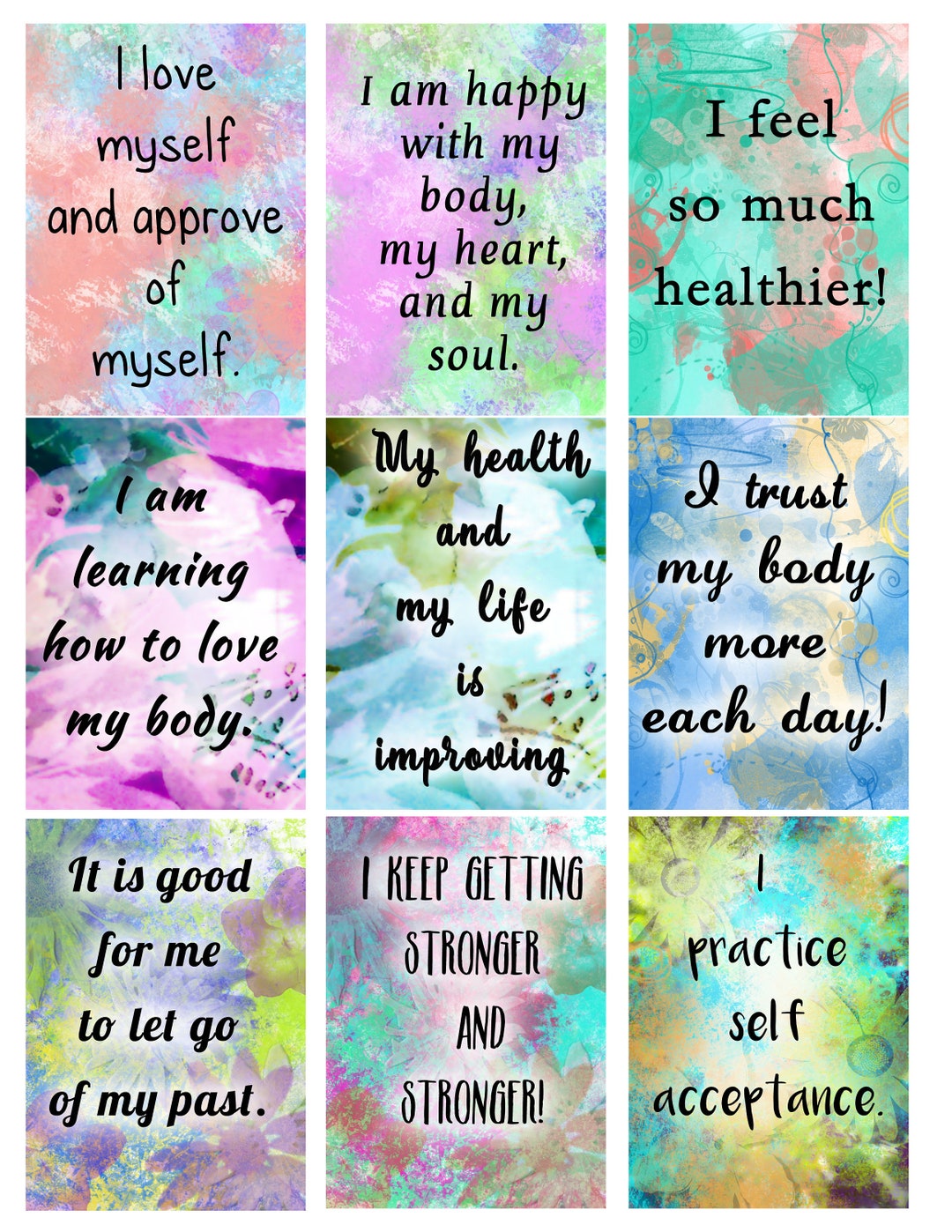 Weight Loss Affirmation Cards Junk Journaling - Etsy Weight Loss Affirmation Cards Junk Journaling - Etsy