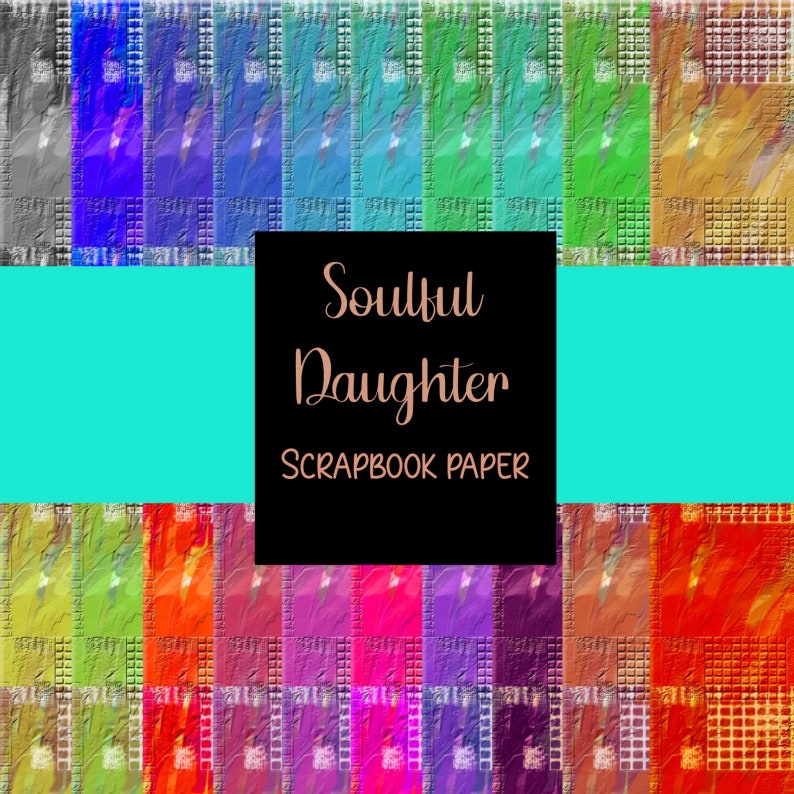 Rainbow Scrapbook Papers Free Commercial Use 12 by 12 - Etsy