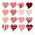Valentine Hearts, Instant Download, Commercial Use, Heart Clipart, 16 ...