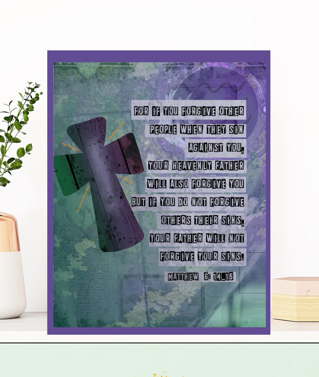 Christian Art Print, Forgiveness Art, Art for Teen, Gods Grace Art ...