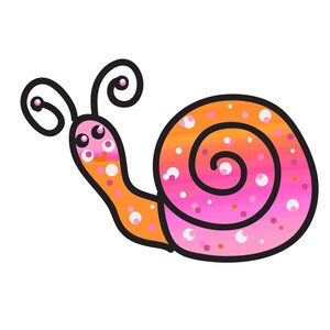 Hand Drawn Clipart, Commercial Use, Snail Clipart, Doodle Clipart ...