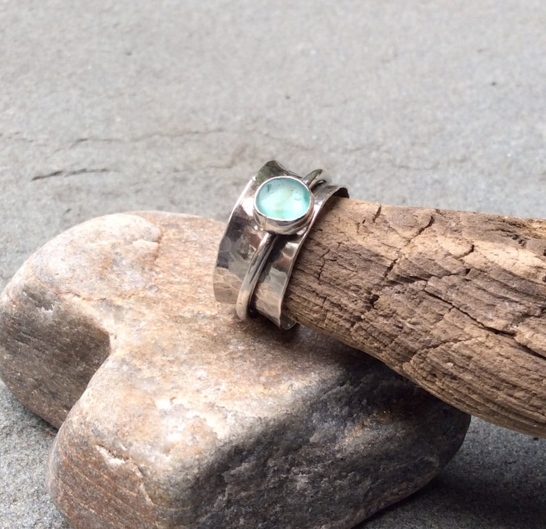 Sea Glass Jewelry, the Original Sterling Silver and Sea Glass Spinner ...