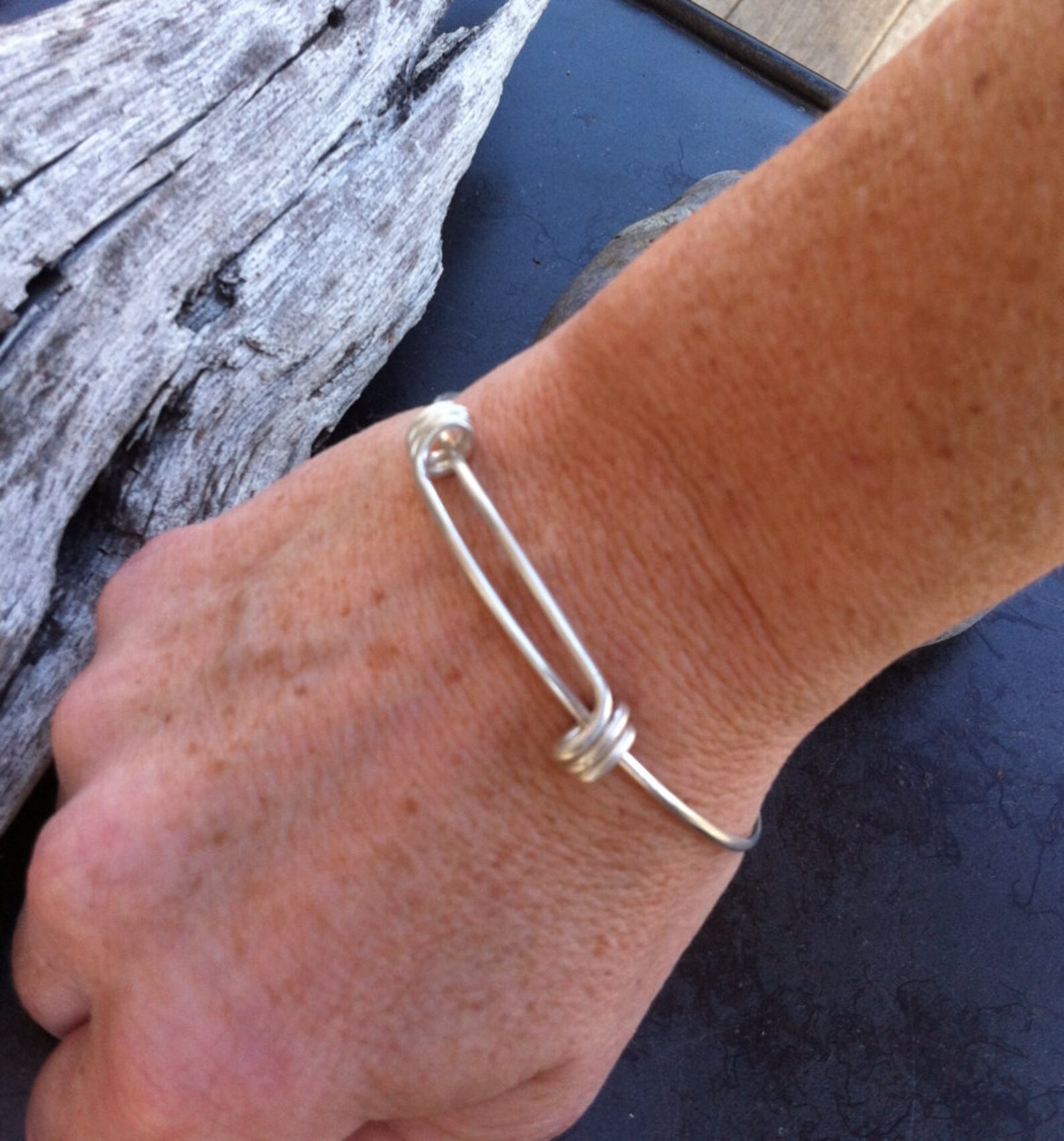 Sterling Silver Jewelry Sterling Silver Adjustable Bangle - Etsy