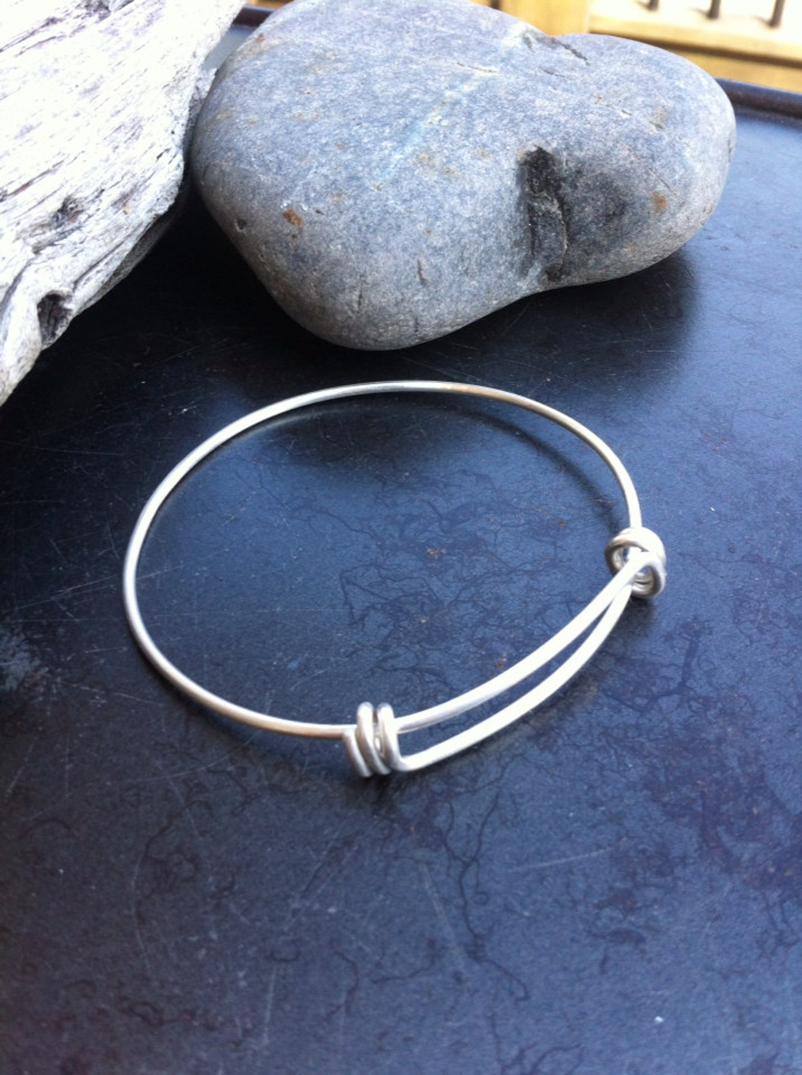 Sterling Silver Jewelry Sterling Silver Adjustable Bangle - Etsy