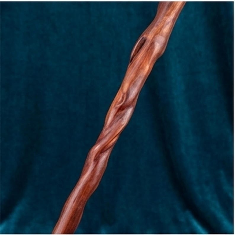 Decorative Red Vine Wooden Cane – Cosplay Walking Stick, Mace, Handmade ...
