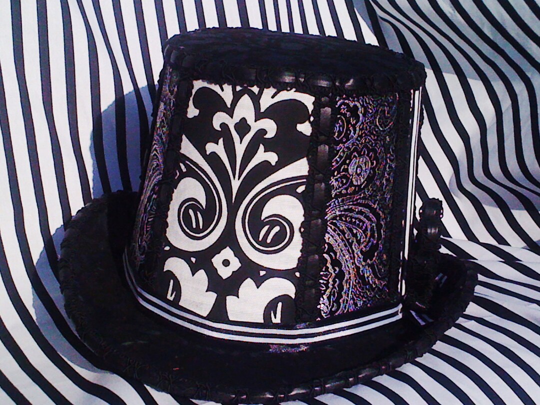The Tim Burton Steampunk Burlesque Top Hat - (mens Version) - Etsy