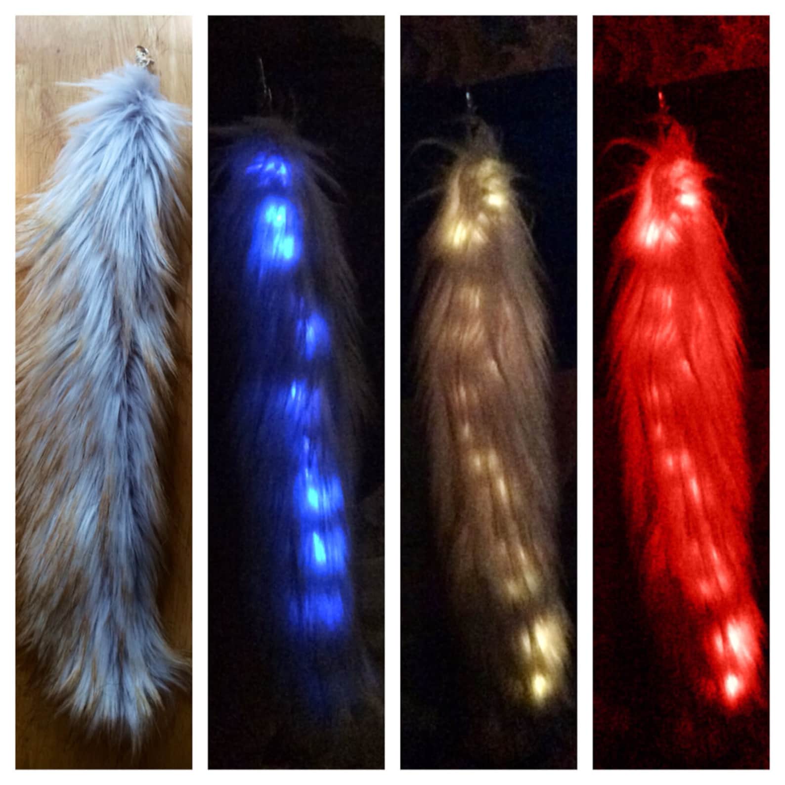 Fully Customizable Light up GLOW Wolf / Fox TAILS - Etsy