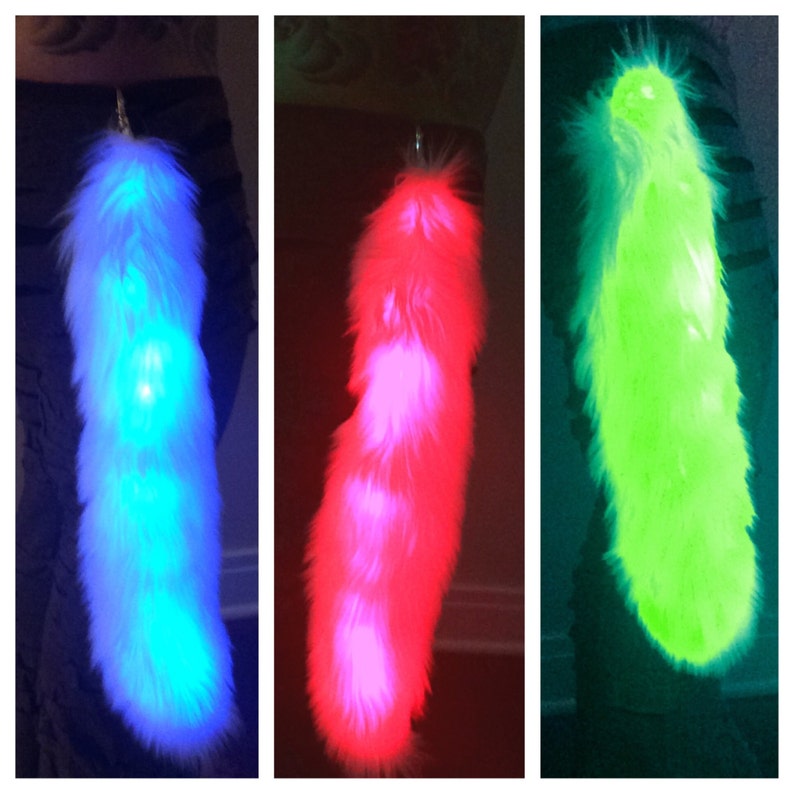Fully Customizable Light up GLOW Wolf / Fox TAILS - Etsy