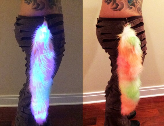 Fully Customizable Light up GLOW Wolf / Fox TAILS - Etsy
