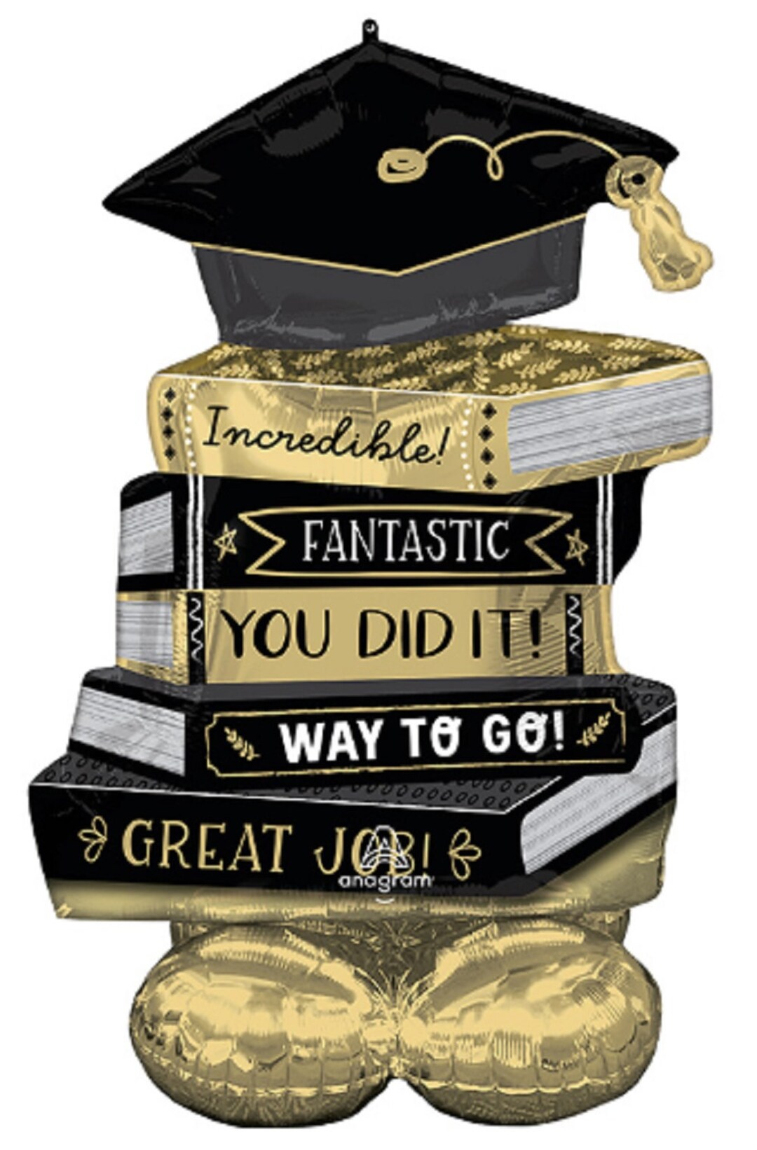 45" - ALMOST 4 FEET TALL - Graduation Books - Inflatable - Standing ...