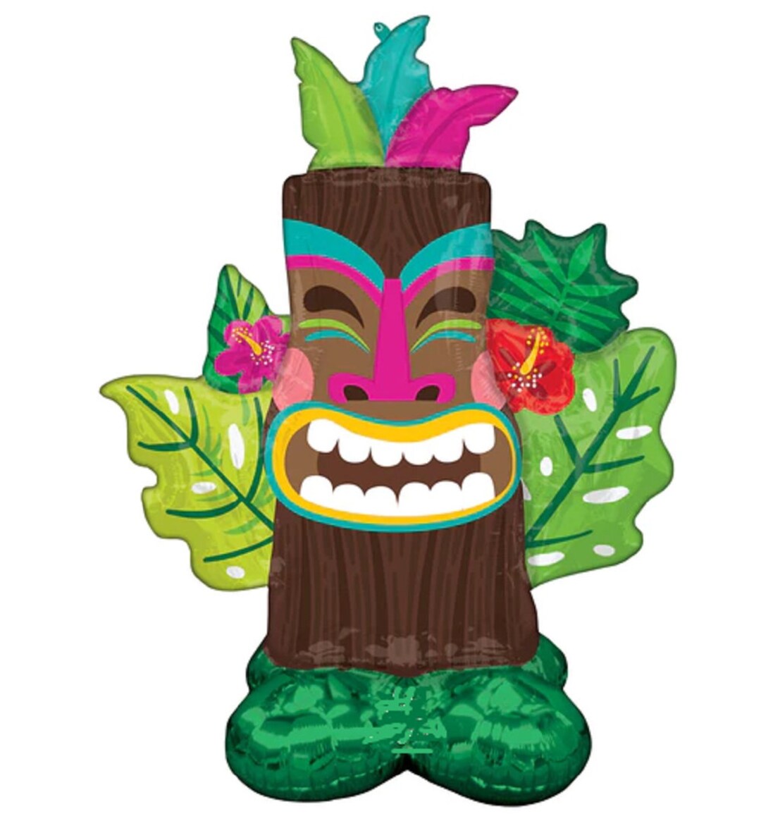 Huge 53" - OVER 4 FEET TALL - Tiki - Inflatable - Standing Balloon - No ...