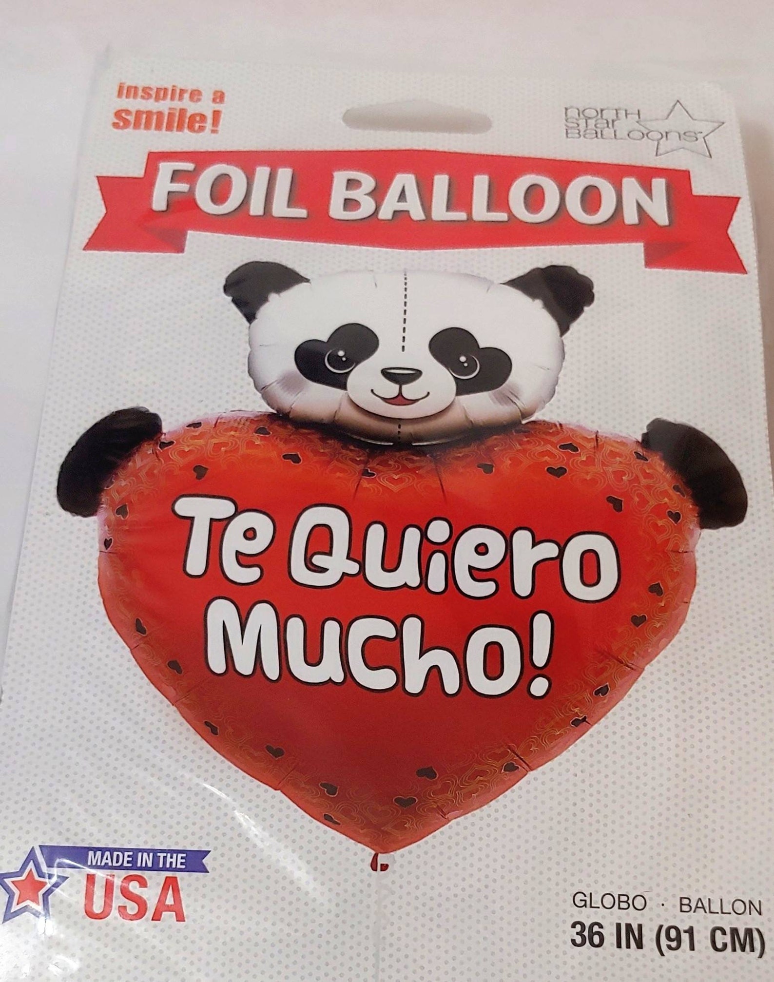 36" SPANISH Valentine's DAY Balloon -- Jumbo Balloon - Te Quiero Mucho ...