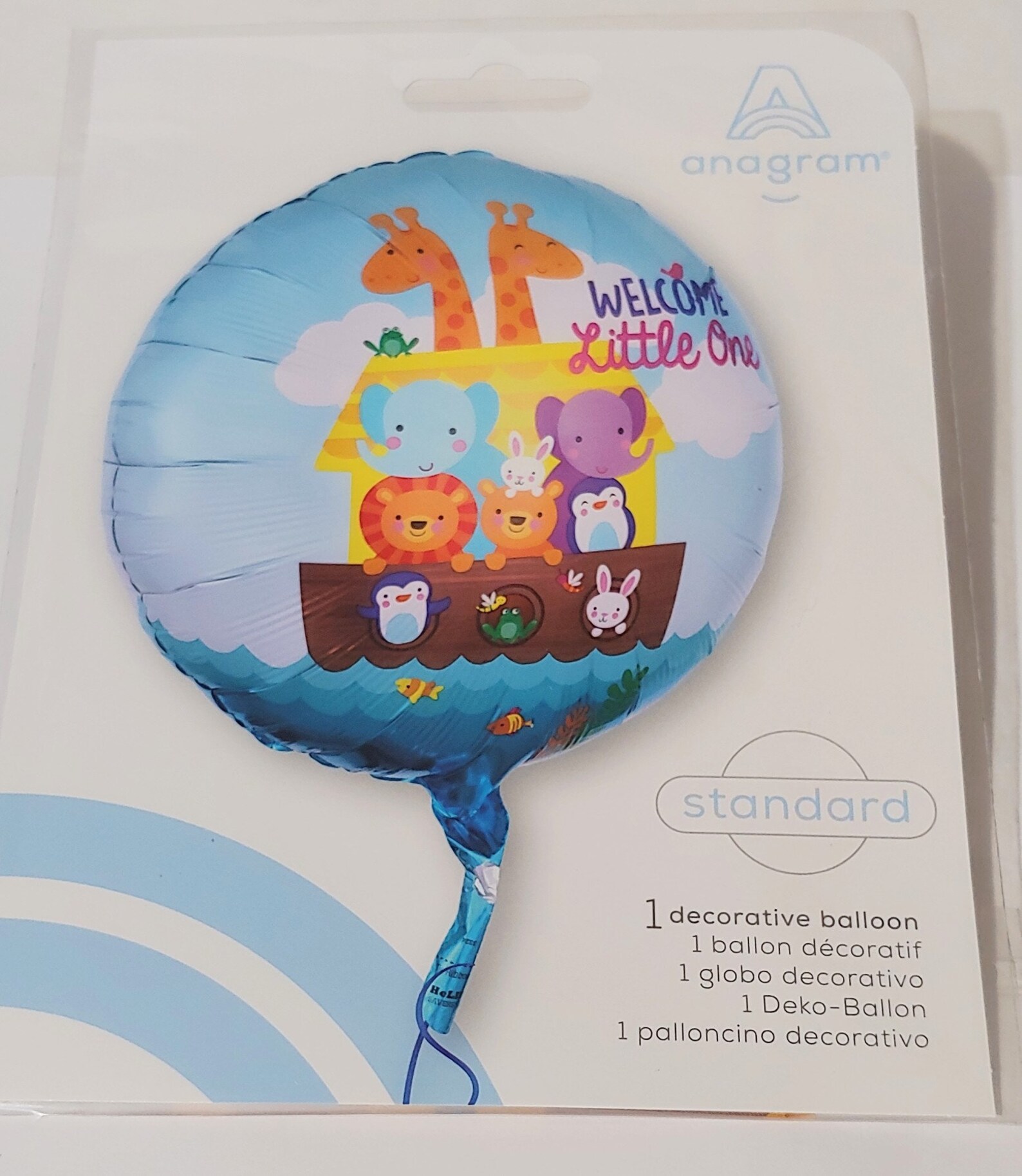 18" WELCOME LITTLE ONE Balloon -- Noah's Ark - Baby Shower - Bringing ...