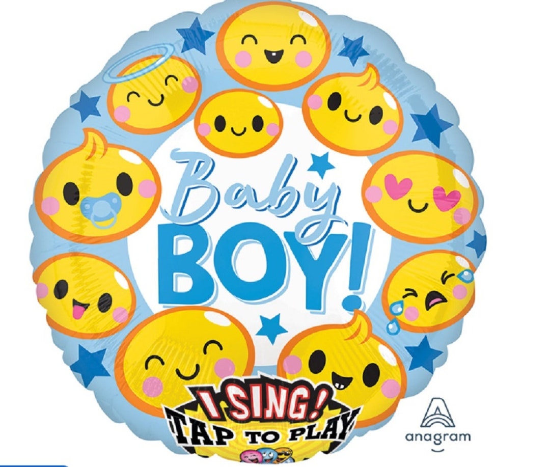 Jumbo 28" SINGING Balloon -- Sweet BABY BOY -- Sing a Tune Balloon ...