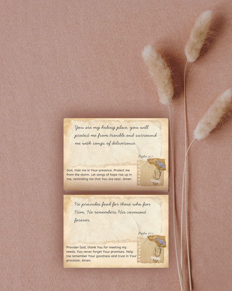 31 Prayer Cards for Protection and Provision – Printable Scripture ...