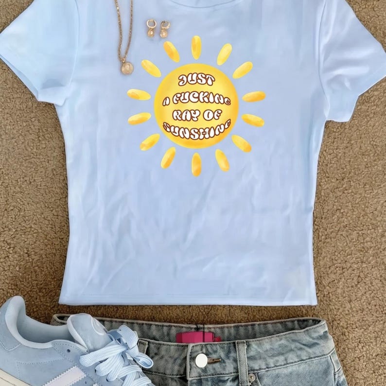 Ray of Sunshine Summer PNG Design: Trendy Viral Baby Tee Graphic ...