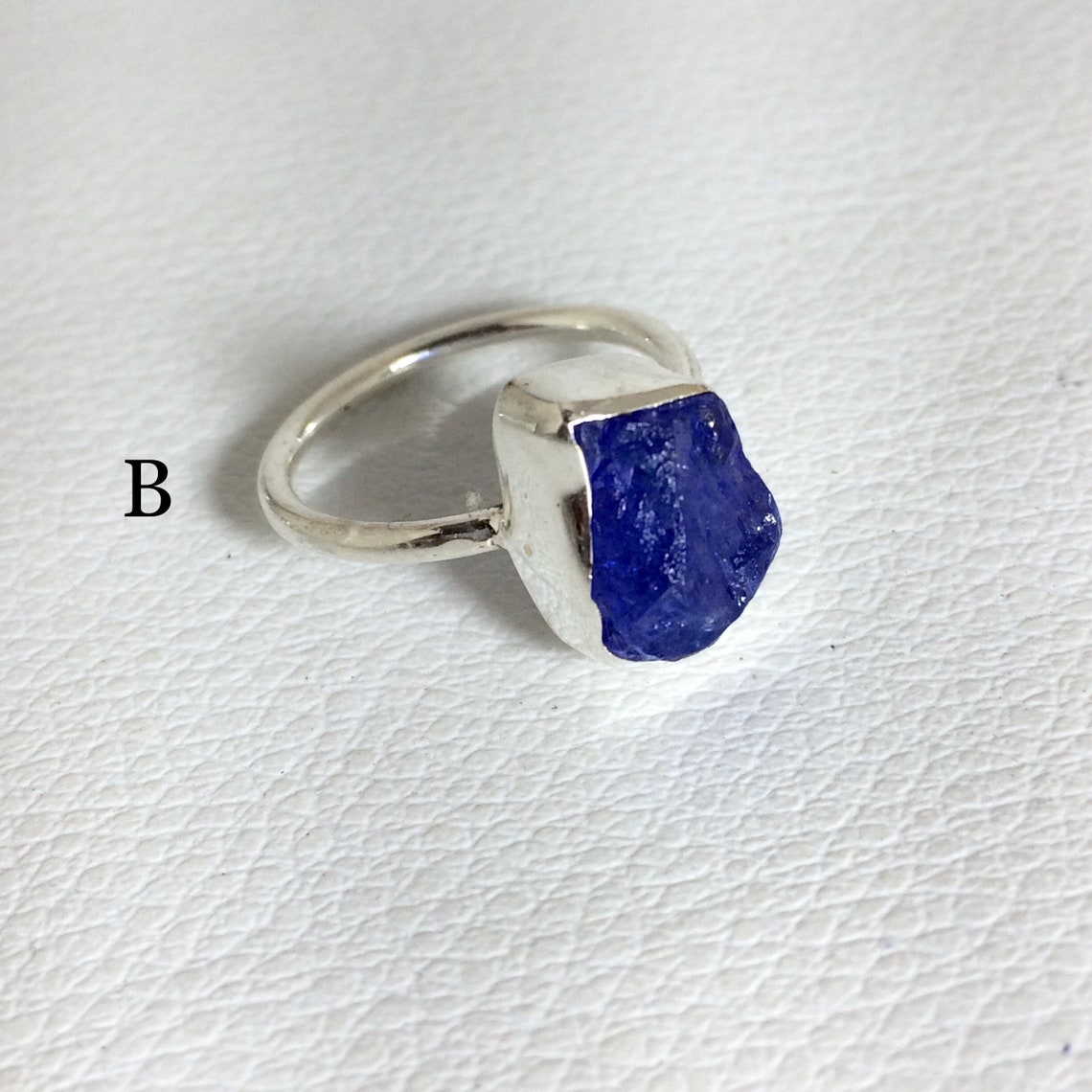 Raw TANZANITE Ring Unique Gemstone Jewelry Fabulous Handmade - Etsy