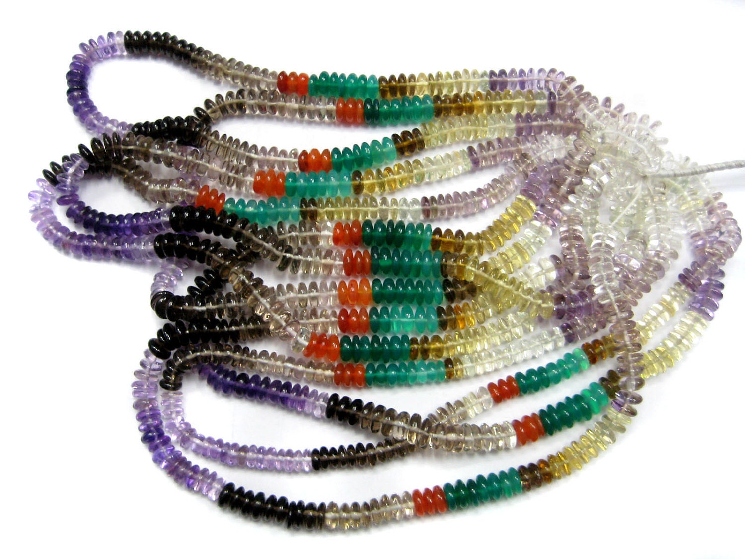 7 Inches Long Strand of High Quality Multi Colour Gemstones - Etsy