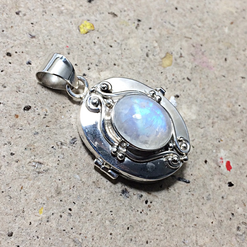 Moonstone Locket - Etsy