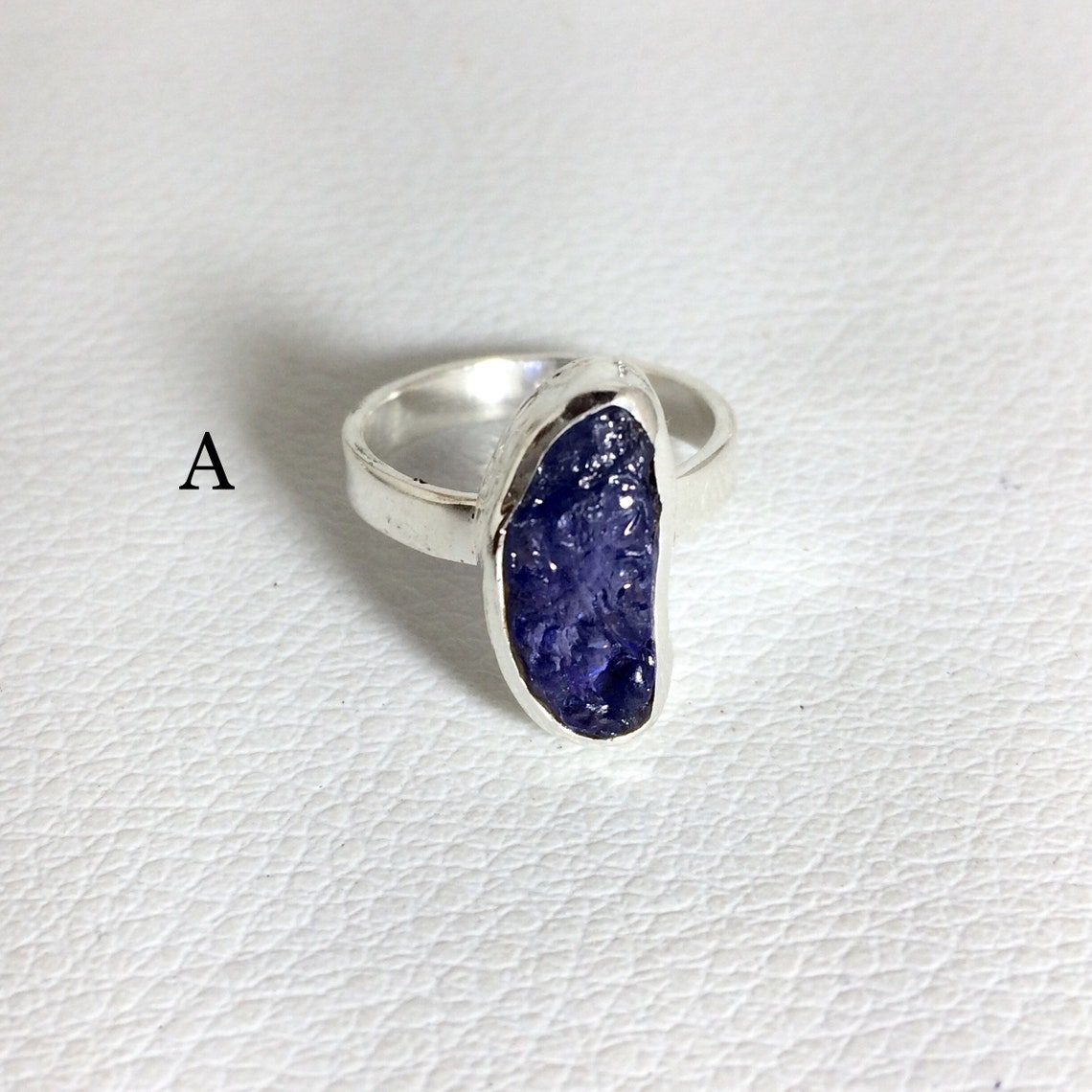 Raw TANZANITE Ring Unique Gemstone Jewelry Fabulous Handmade - Etsy