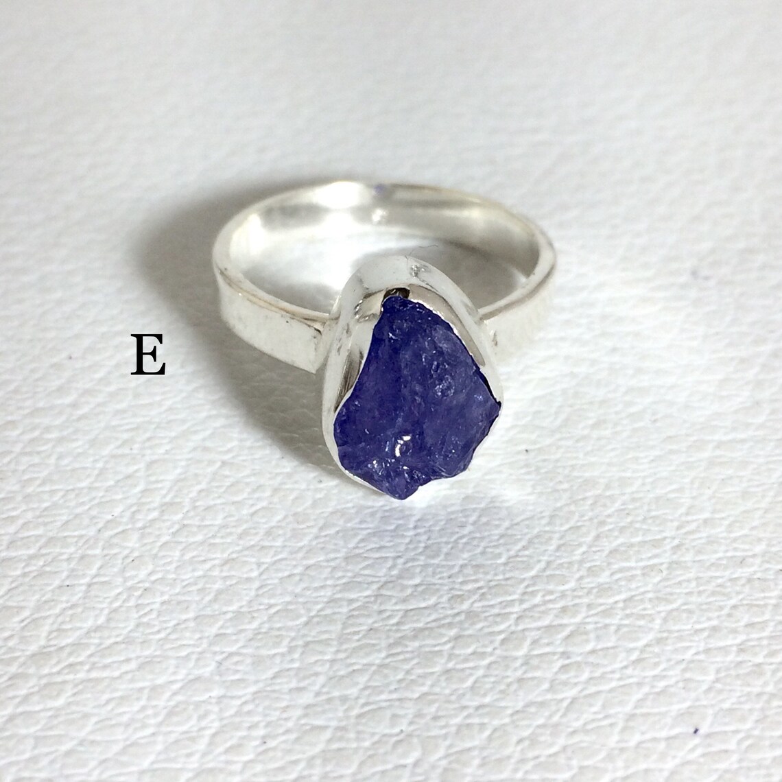 Raw TANZANITE Ring Unique Gemstone Jewelry Fabulous Handmade - Etsy