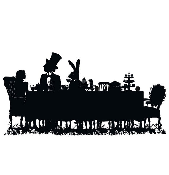 Alice In Wonderland Mad Hatter Silhouette