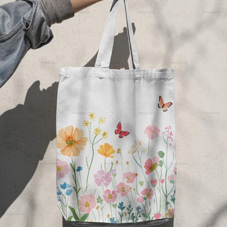 Watercolor Wildflower Border Clipart | Meadow Floral PNG (commercial ...