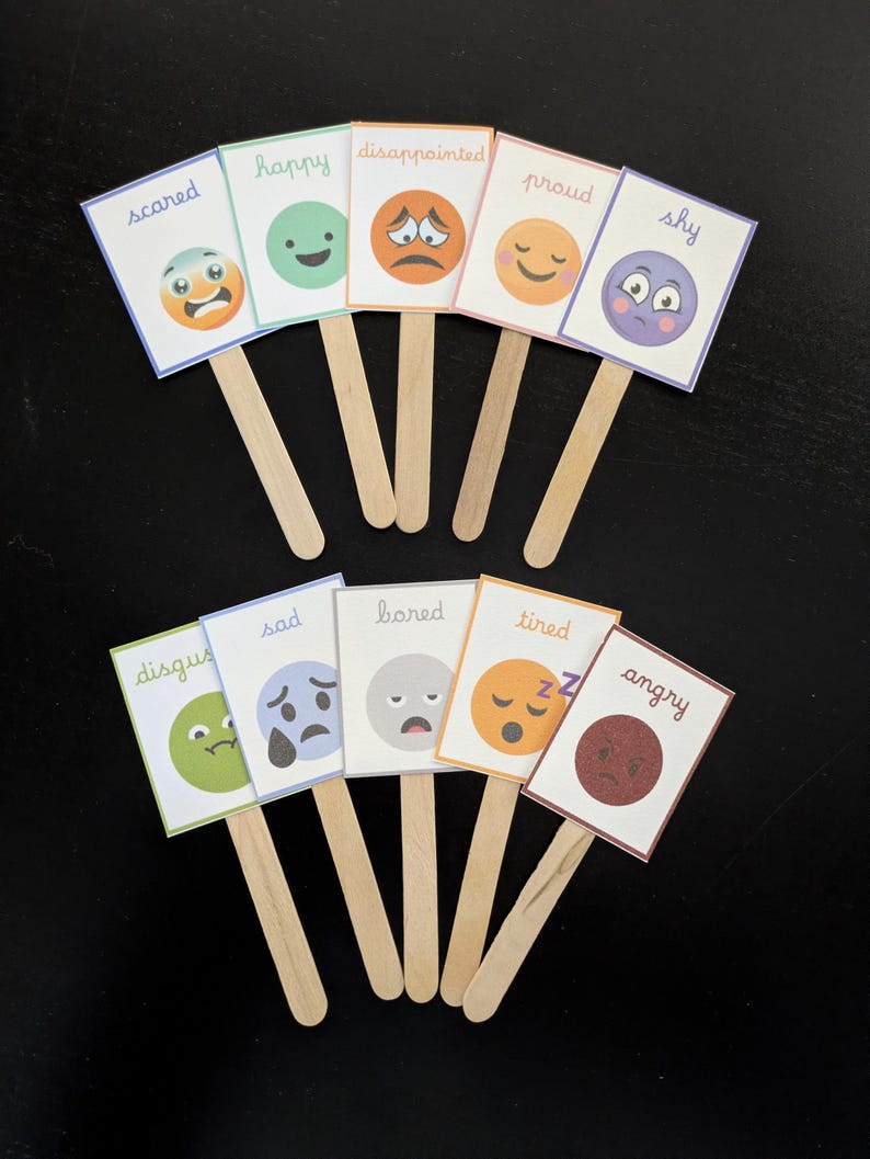 Montessori - English - DIY - Emotions...now I Feel... - Etsy