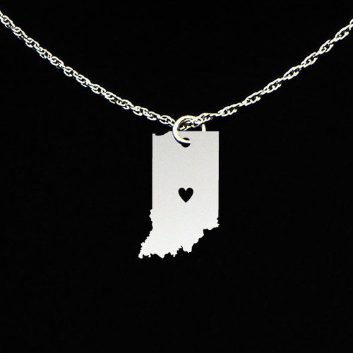 Indiana Necklace Indiana Gift Indiana Jewelry Sterling - Etsy
