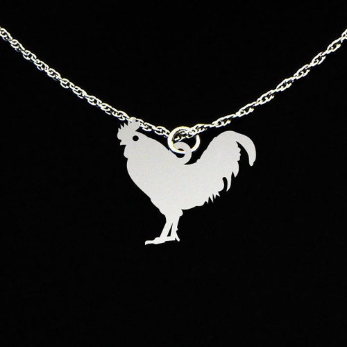 Chicken Necklace Chicken Jewelry Chicken Gift Sterling | Etsy