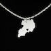 Uganda Necklace - Uganda Jewelry - Uganda Gift - Sterling Silver - Etsy