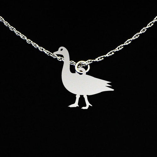 Goose Necklace Goose Jewelry Goose Gift Sterling Silver - Etsy