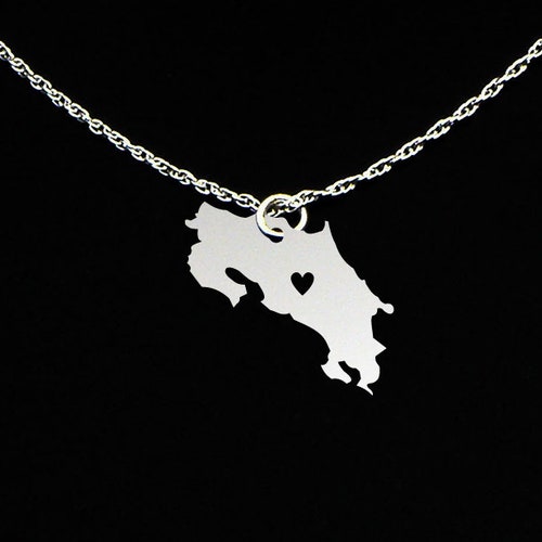 Costa Rica Necklace Costa Rica Jewelry Costa Rica Gift - Etsy