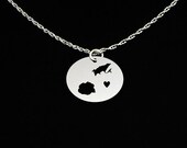 Items similar to Fiji Necklace - Fiji Gift - Fiji Jewelry - Sterling ...