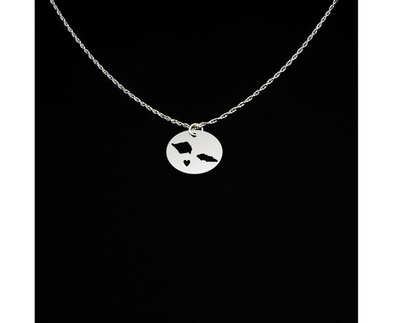 Samoa Necklace Samoa Gift Samoa Jewelry Sterling Silver | Etsy