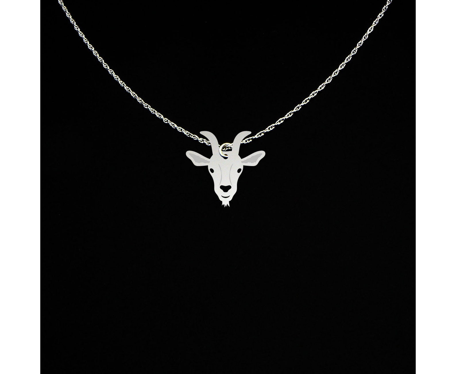 Goat Necklace, Goat Jewelry, Goat Gift, Sterling Silver, Goat Memorial ...