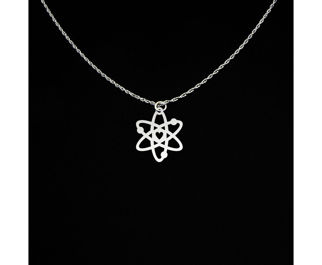 Atom Necklace Science Necklace Atom Jewelry Atom Gift Science Gift ...