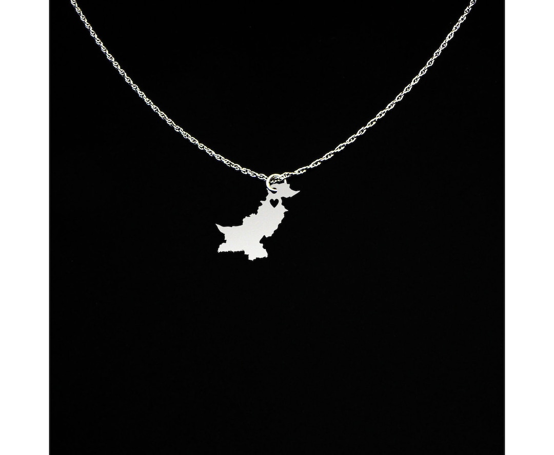 Pakistan Necklace - Pakistan Jewelry - Pakistan Gift - Sterling Silver ...